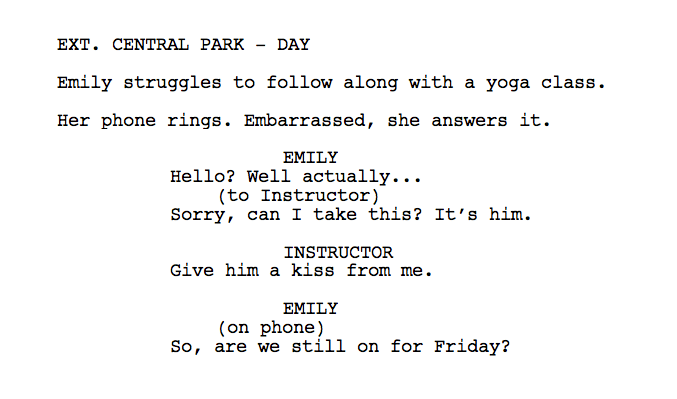 How To Write A Phone Conversation In A Screenplay