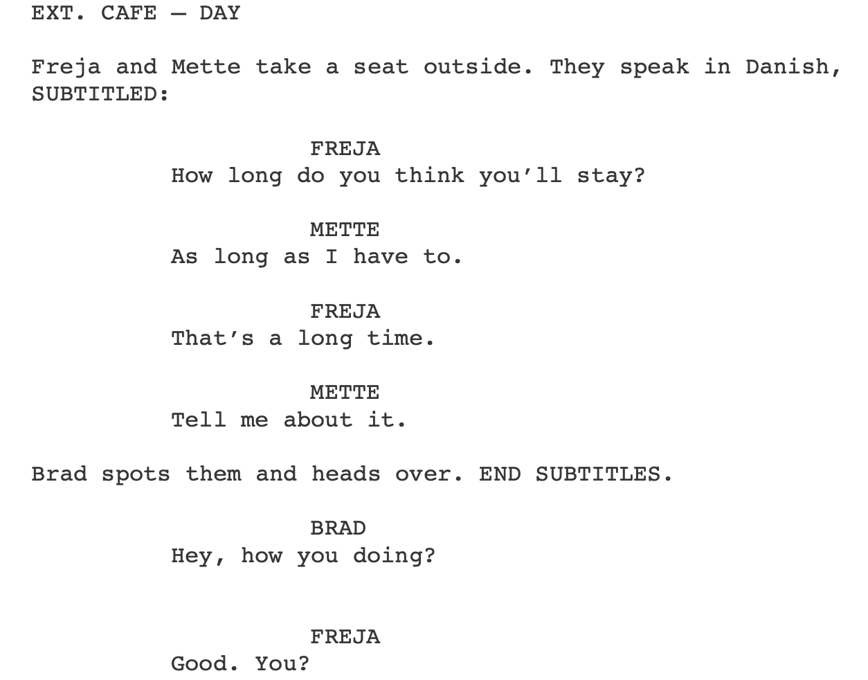 Screenplay Format Template Google Docs